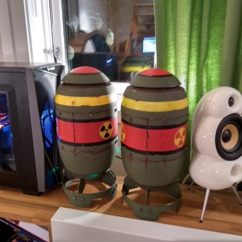 Download free 3D printing templates Nuclear bomb PC case. "Nuke" ・ Cults